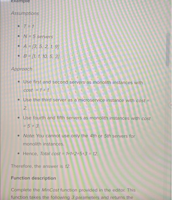 Solved Servers You are given the following: - N servers, | Chegg.com