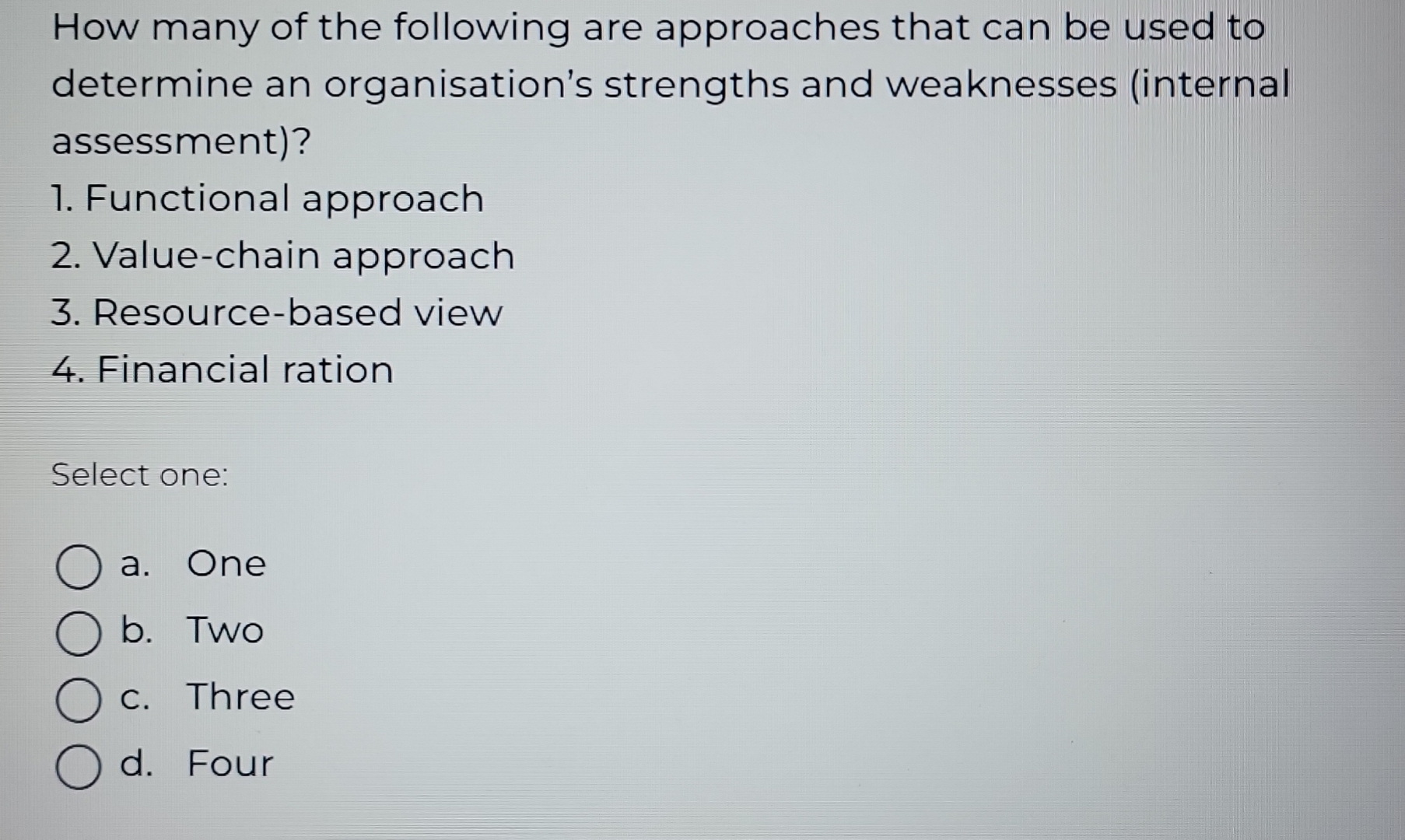 Solved How many of the following are approaches that can be | Chegg.com