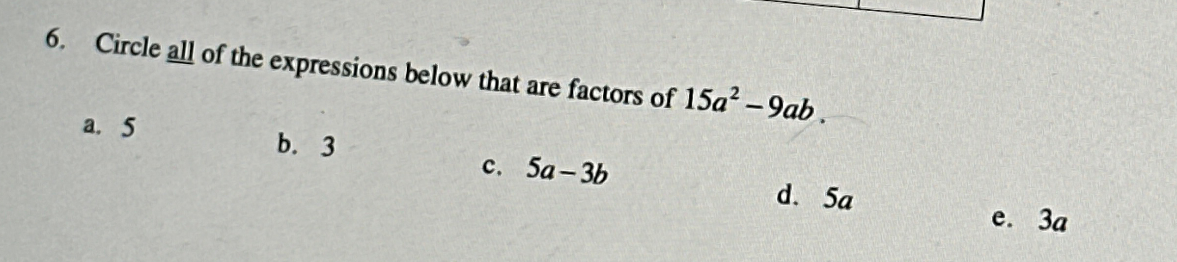 High Quality SOLUTION Circle all of the expressions below that are factors | Chegg.com