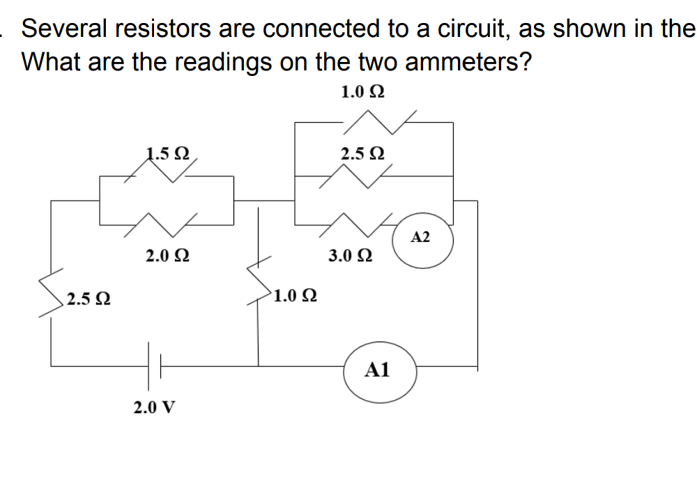 Solved Several resistors are connected to a circuit, as | Chegg.com
