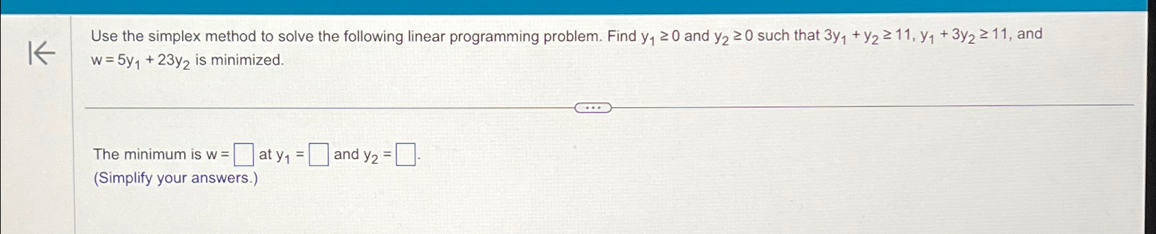 Solved Use the simplex method to solve the following linear | Chegg.com