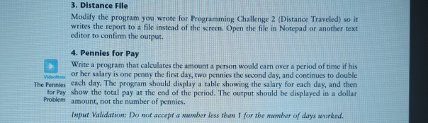 Solved 3 Distance File Modify The Program You Wrote For 
