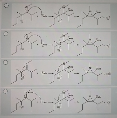 Solved Given the reaction scheme below, identify the correct | Chegg.com