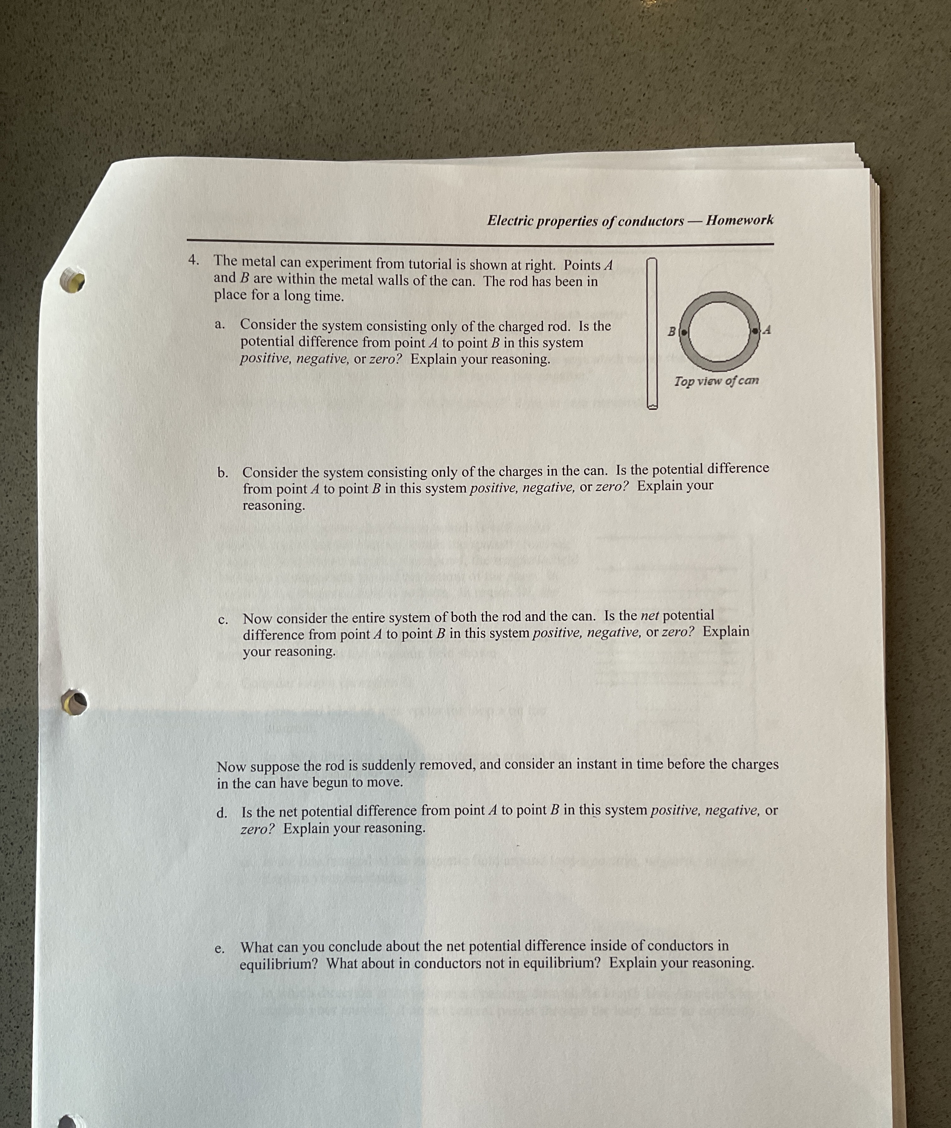 Solved Please help me answer these questions.Electric | Chegg.com