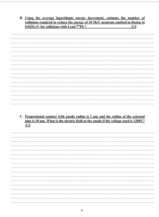 Solved B. Using the average logarithmic energy decrement, | Chegg.com