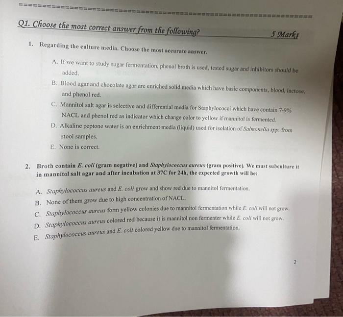 what the answer number 1 and 2 | Chegg.com