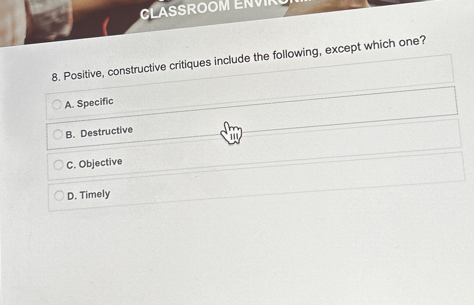 Solved Positive, constructive critiques include the | Chegg.com