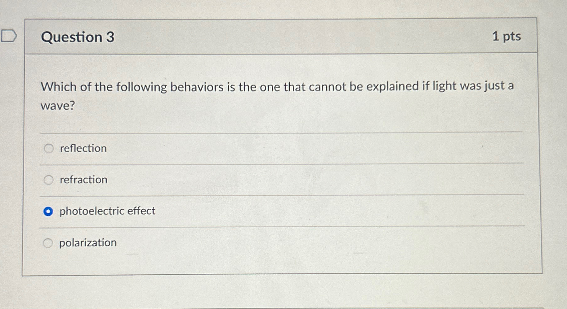 Solved Question 31 ﻿ptsWhich of the following behaviors is | Chegg.com