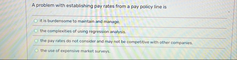 Solved A problem with establishing pay rates from a pay | Chegg.com