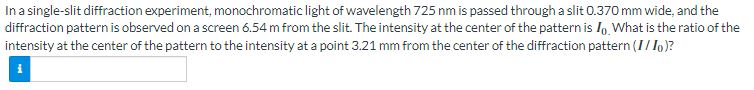 Solved In a single-slit diffraction experiment, | Chegg.com