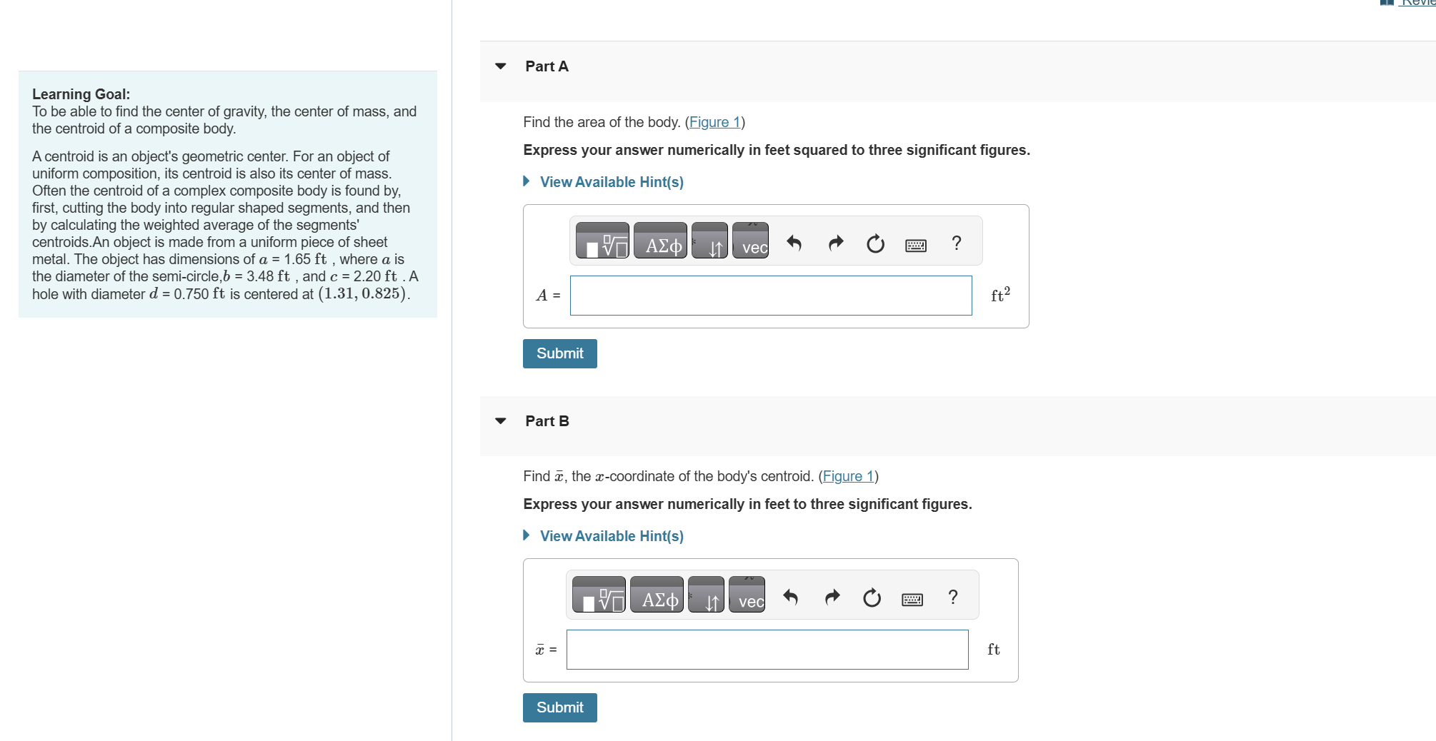 Solved Part ALearning Goal:To be able to find the center of | Chegg.com
