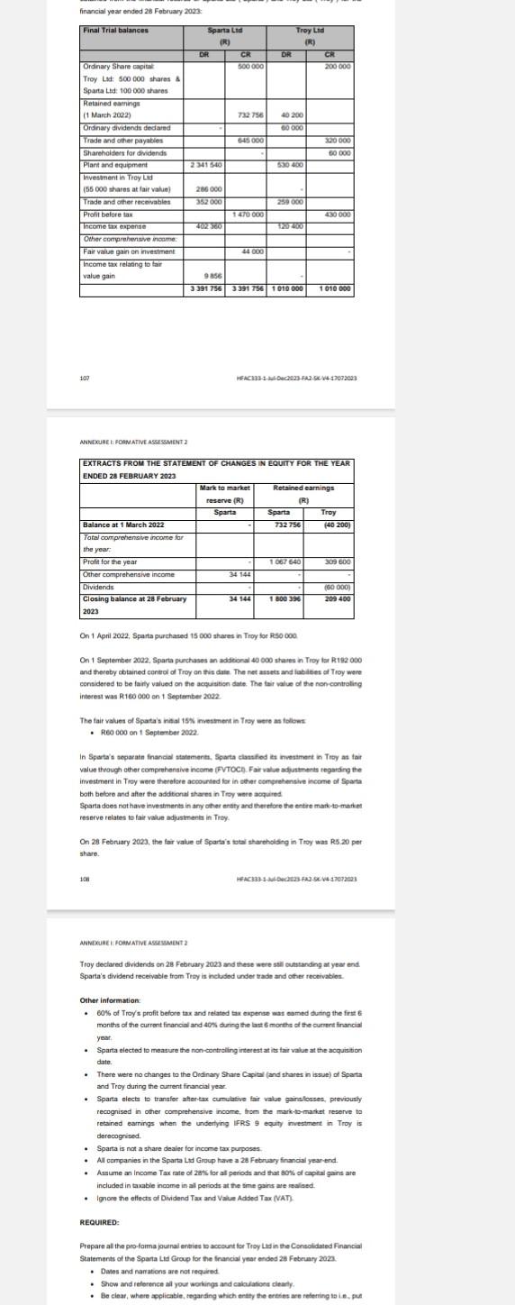 Solved Prepare all the pro-forma journal entries to account | Chegg.com