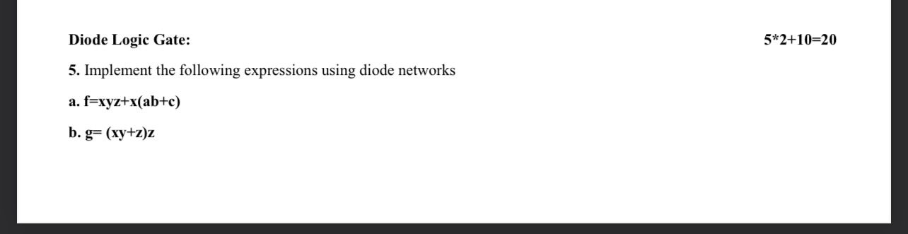 Solved Diode Series / ﻿Parallel Operation [All diodes are | Chegg.com
