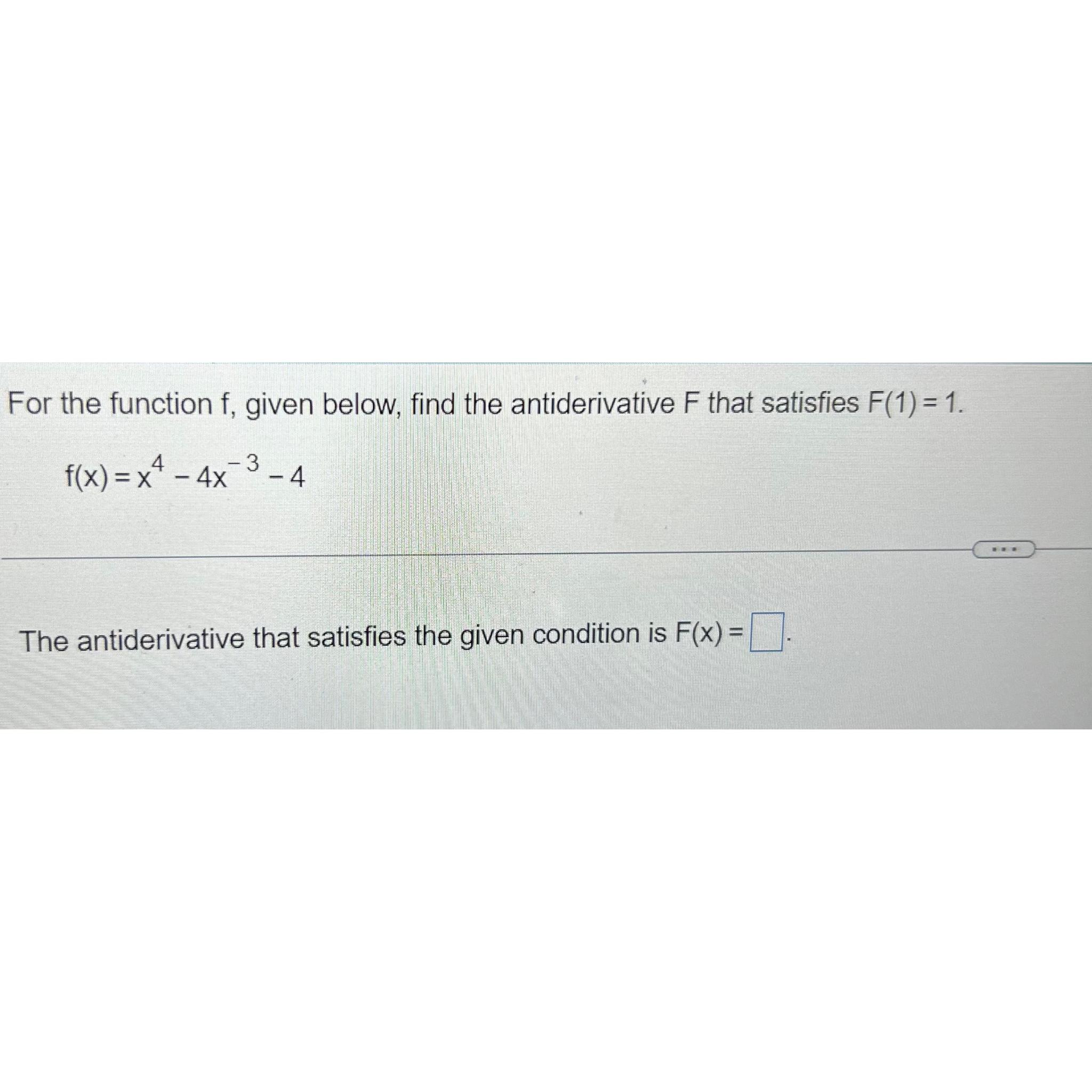 Solved For the function f, ﻿given below, find the | Chegg.com