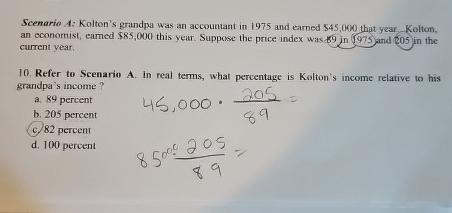 Solved Scenario A: Kolton's grandpa was an accountant in | Chegg.com