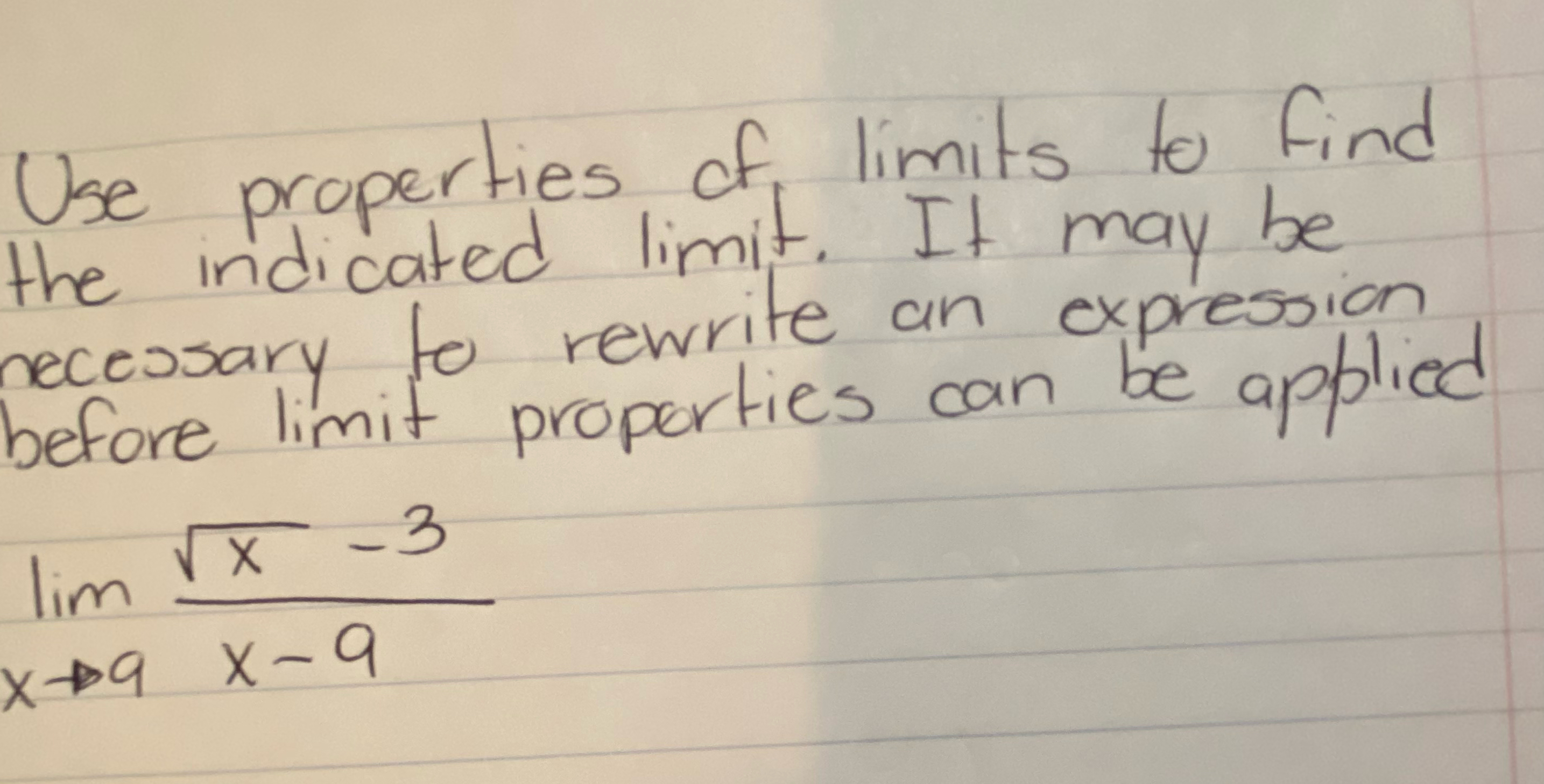 Solved Use properties of limits to find the indicated limit. | Chegg.com