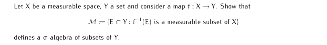 Solved Let x ﻿be a measurable space, Y ﻿a set and consider a | Chegg.com