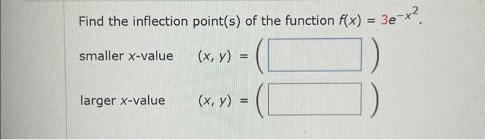 Solved Find the inflection point(s) of the function | Chegg.com