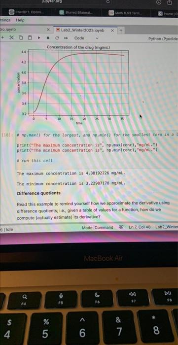Solved Complete the code below to create a table of values | Chegg.com