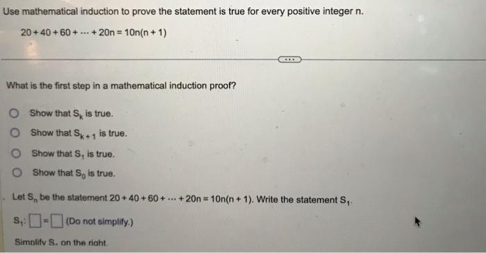 Solved Use mathematical induction to prove the statement is | Chegg.com