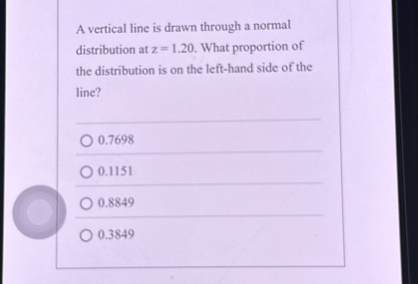 Solved A vertical line is drawn through a normal | Chegg.com