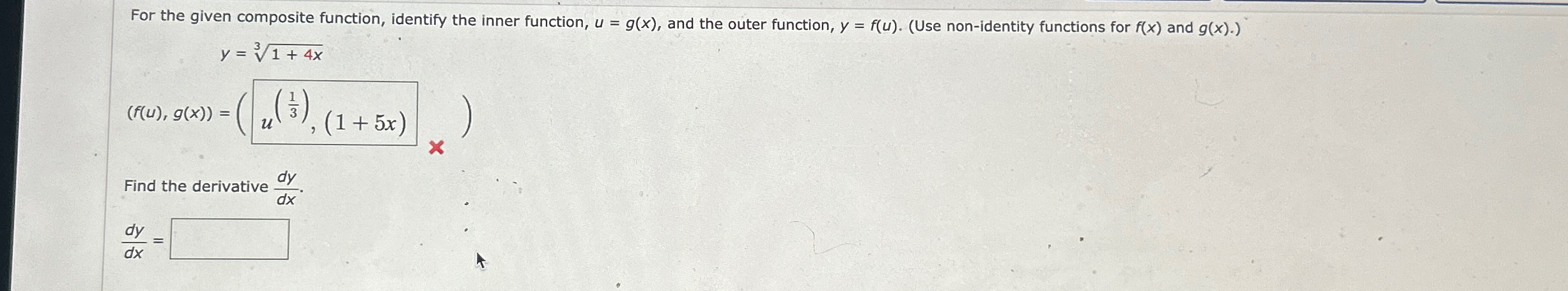 Solved For the given composite function, identify the inner | Chegg.com Solved For the given composite function, identify the inner | Chegg.com