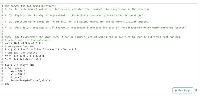 Solved 4.6.a Understanding the Secant Method 0 solutions | Chegg.com