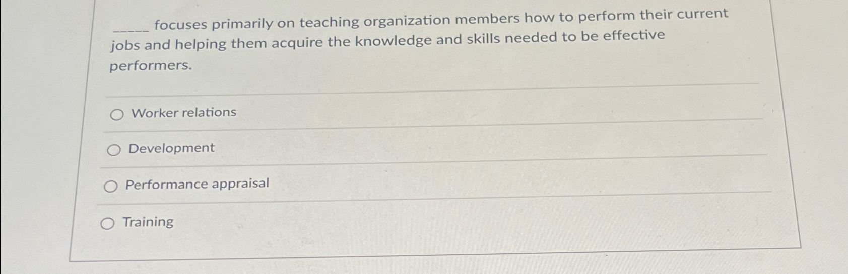 Solved focuses primarily on teaching organization members | Chegg.com