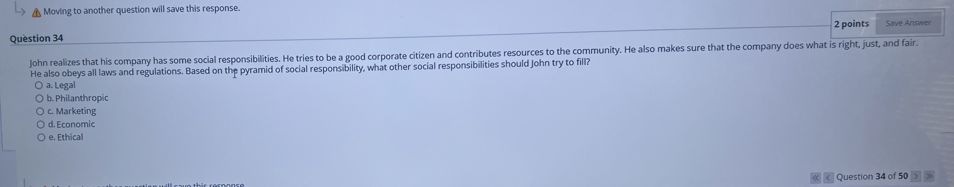 Solved Quèstion 34He also obeys all laws and regulations. | Chegg.com