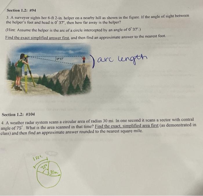 Solved Section 1.1: # 96 1. Find the decimal degree measure | Chegg.com