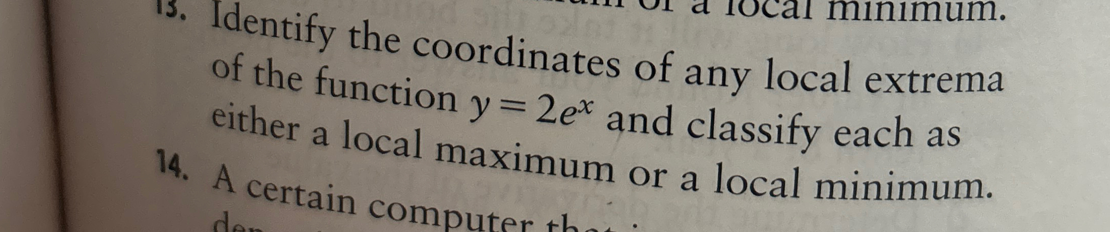 Solved Identify the coordinates of any local extrema of the | Chegg.com