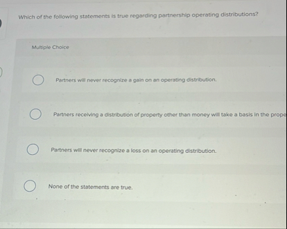 Solved Which of the following statements is true regarding | Chegg.com