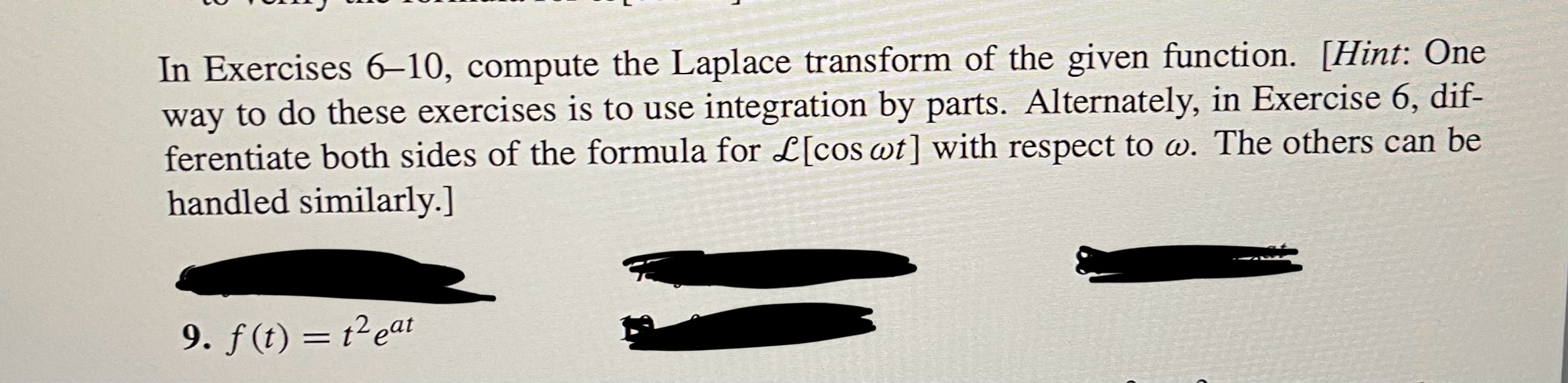 In Exercises 6-10, ﻿compute the Laplace transform of | Chegg.com