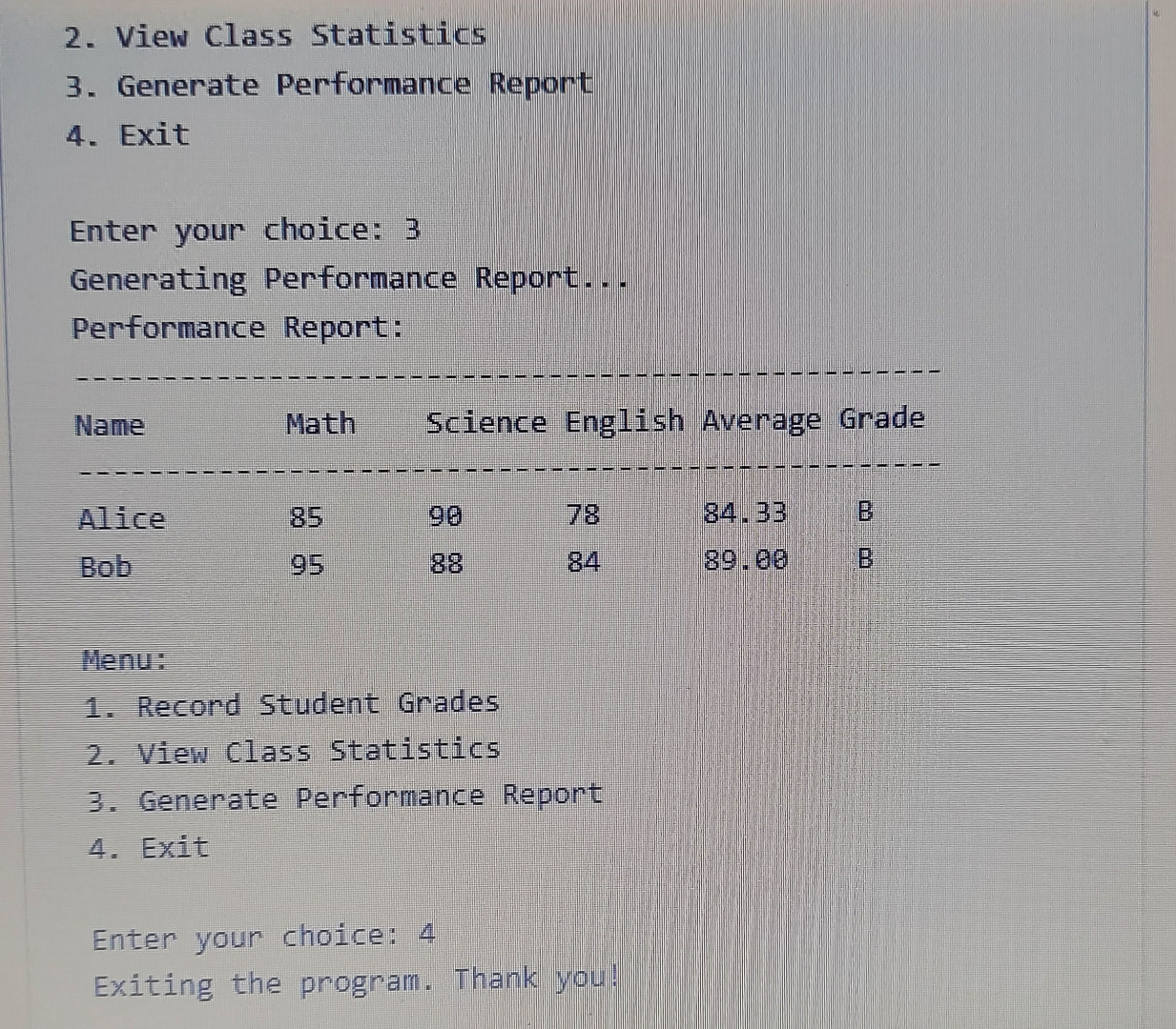 Solved Welcome to the Student Performance Management | Chegg.com