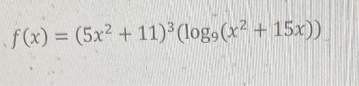 Solved Take the derivative of the following functions, can | Chegg.com