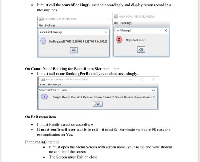 Solved Code Using Java And Write The Gui Application For The