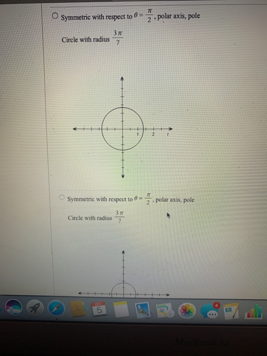 Solved Select the graph of the polar equation using | Chegg.com