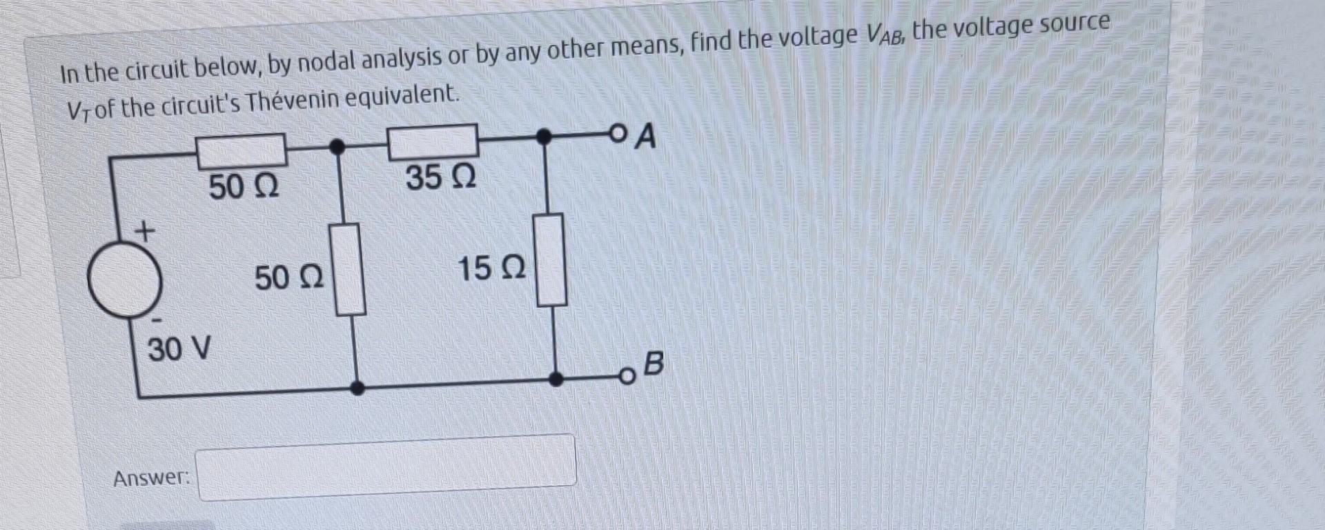 Solved In the circuit below, by nodal analysis or by any | Chegg.com