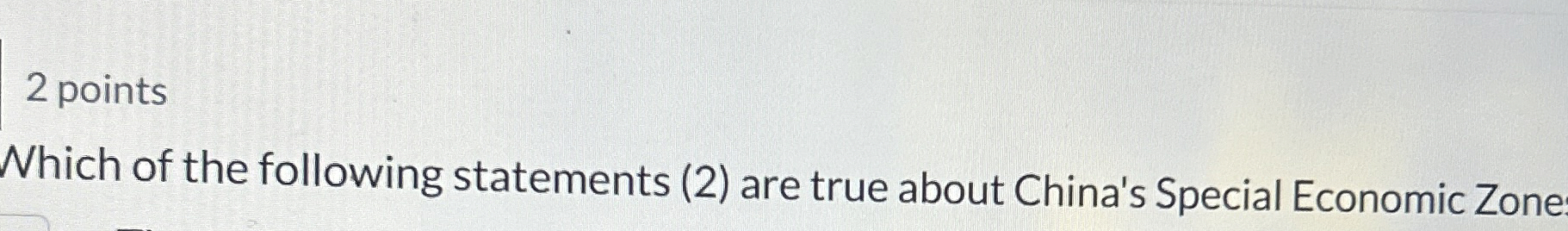 Solved 2 pointsWhich of the following statements (2) are | Chegg.com Solved 2 pointsWhich of the following statements (2) are | Chegg.com
