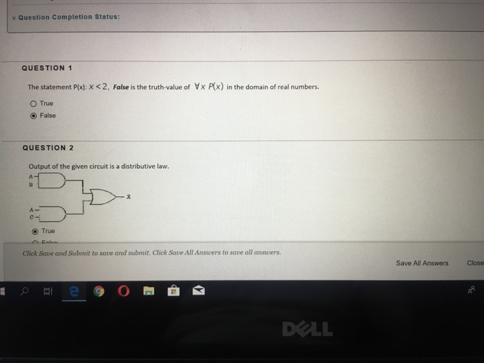 Solved Question Completion Status: QUESTION 1 The statement | Chegg.com