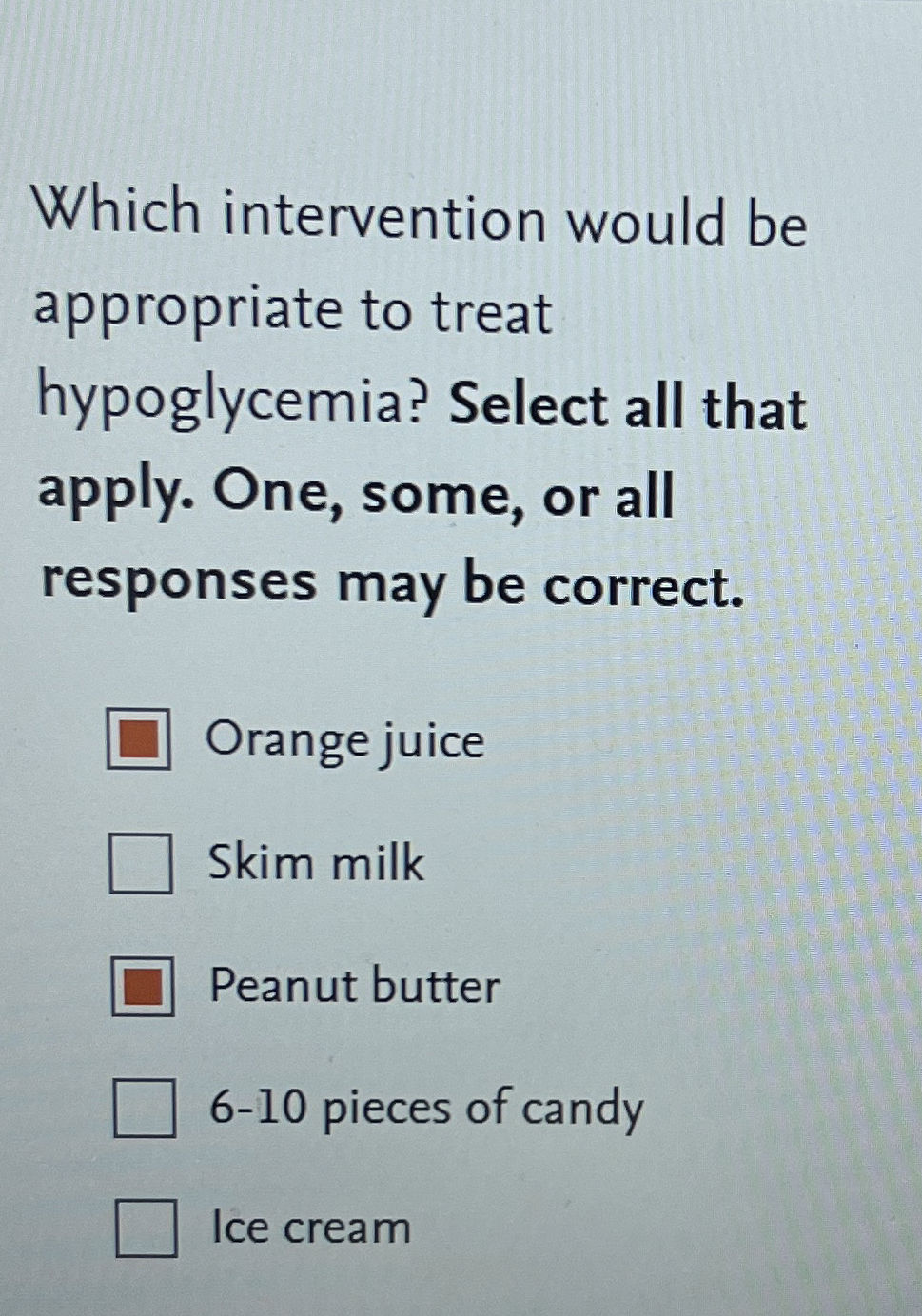 Solved Which intervention would be appropriate to treat | Chegg.com