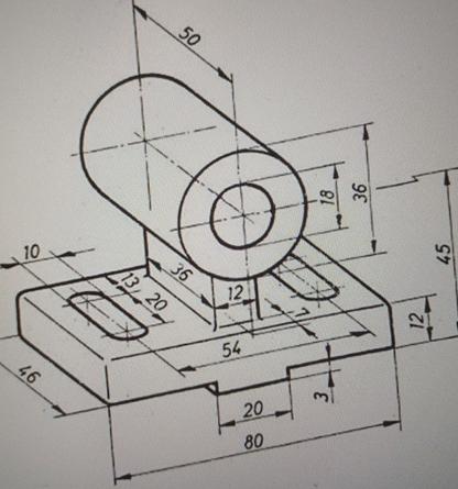 Solved i need help draw this 3rd angle view please Can you | Chegg.com