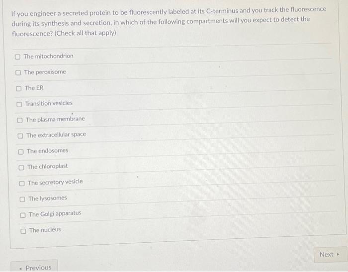 Solved a. Recognize the ER signal sequence on a newly | Chegg.com