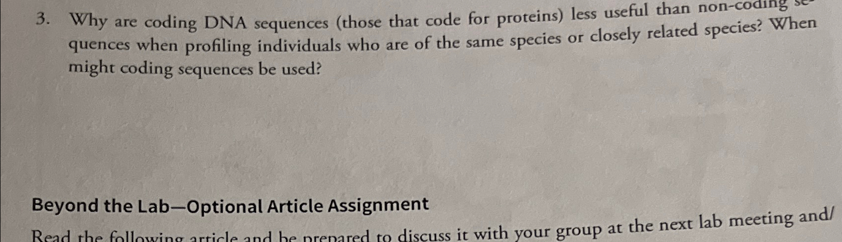 Solved Why are coding DNA sequences (those that code for | Chegg.com