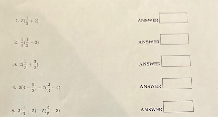 Solved 1 5 31 2 Answer 2 41 21−3 Answer 3 2 32 23