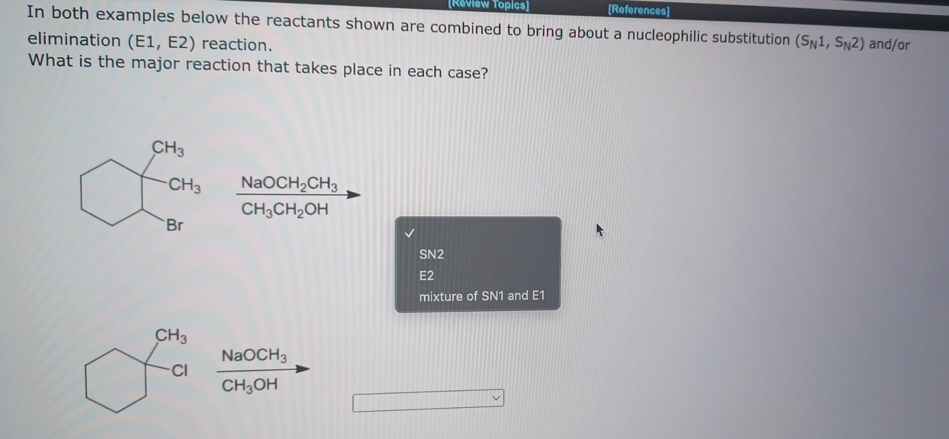 Solved In both examples below the reactants shown are | Chegg.com