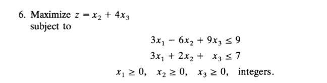 Solved In Exercises 5-12 solve the given integer programming | Chegg.com