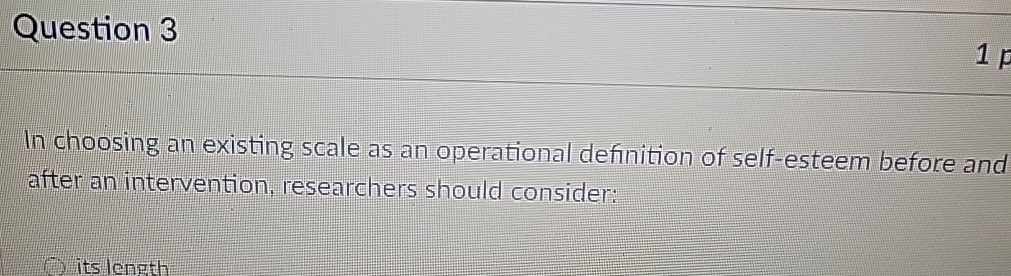Solved Question 3In choosing an existing scale as an | Chegg.com