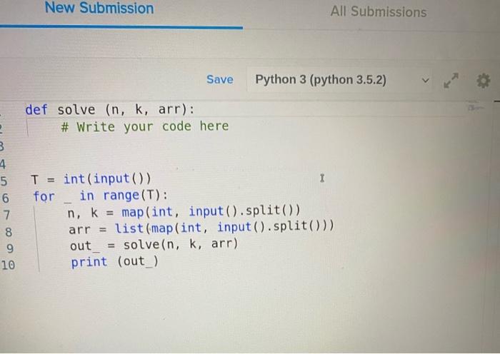 Solved Complete the solve function, In python3 only. kindly | Chegg.com