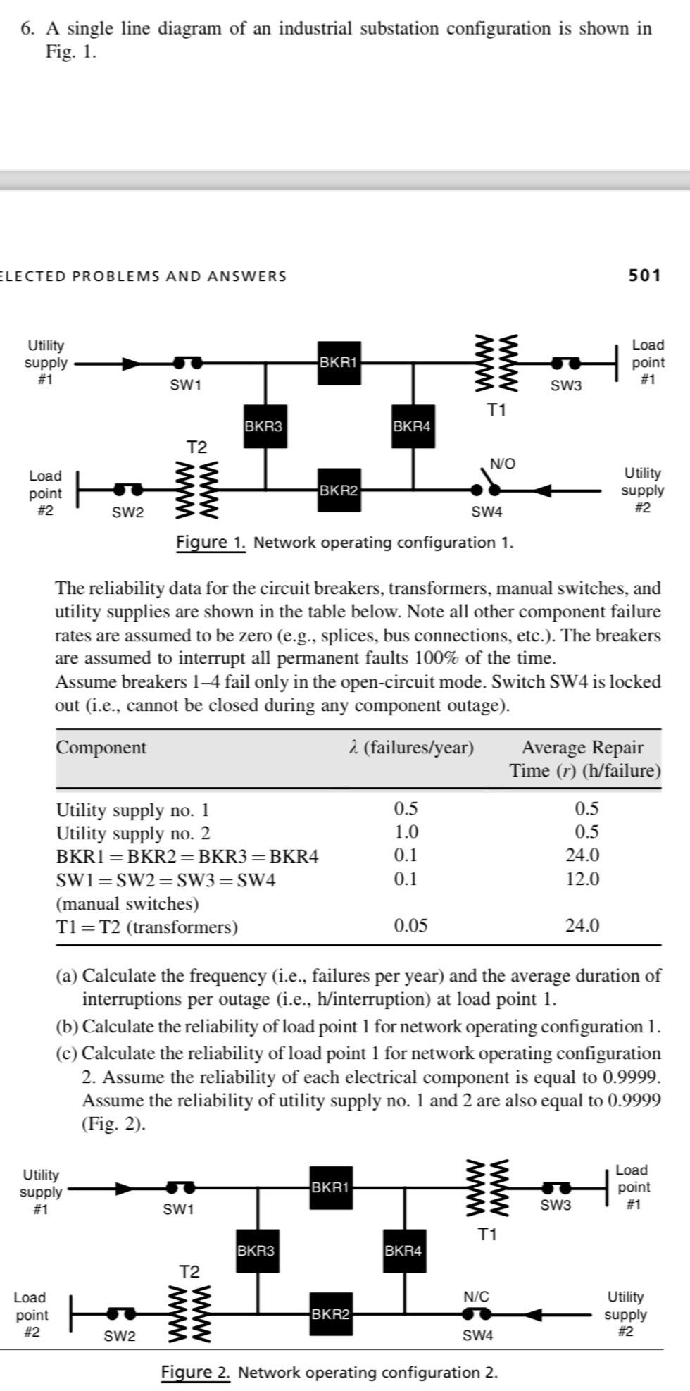 Solved A single line diagram of an industrial substation | Chegg.com